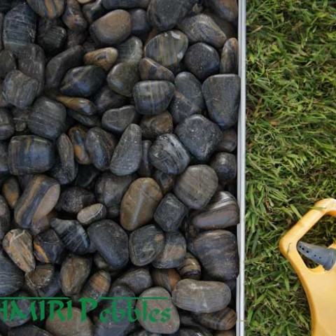 Polished Tiger Stripe Pebbles 20kg – Sapar Landscaping Supplies